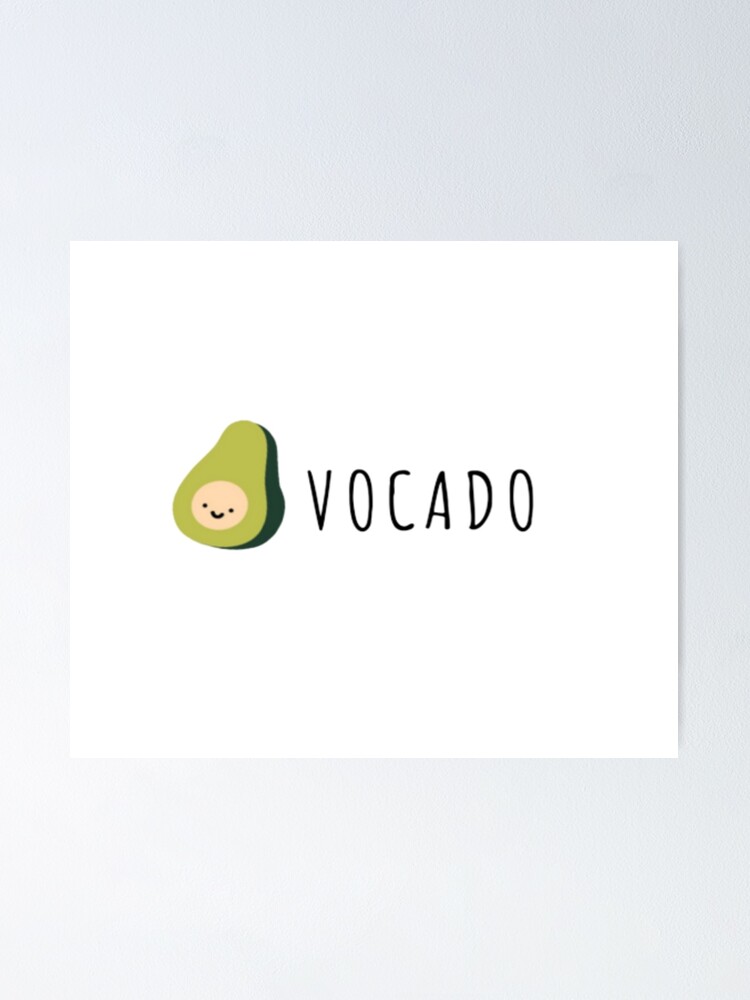 "Cute Kawaii Avocado Merch" Poster for Sale by Cutekawaiimerch | Redbubble