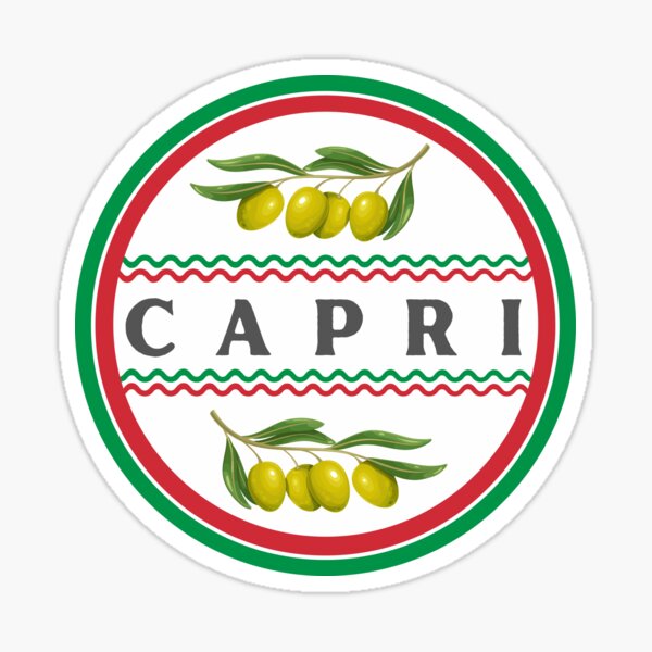 "Italian Island of Capri" Sticker for Sale by FedSherDesign | Redbubble