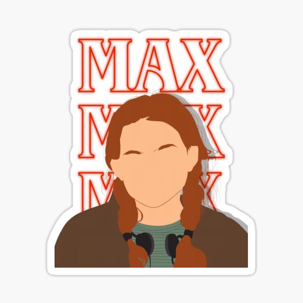 "Max from Stranger Things" Sticker for Sale by heyhaya-arts11 | Redbubble