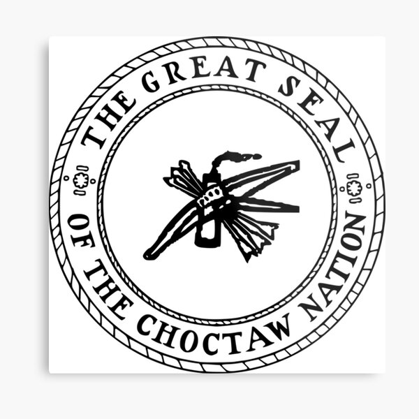 "Choctaw seal" Metal Print for Sale by red-mode | Redbubble
