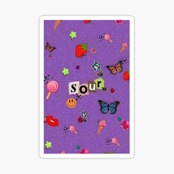 "Purple Sour - Olivia Rodrigo" Sticker for Sale by BlxssomUwu | Redbubble