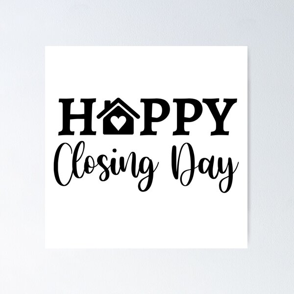 "Happy Closing Day, Perfect design for a Realtor, Real Estate Agent or ...