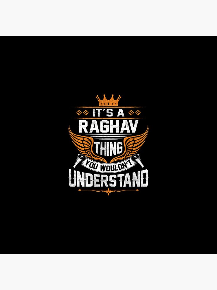 Raghav Name Logo