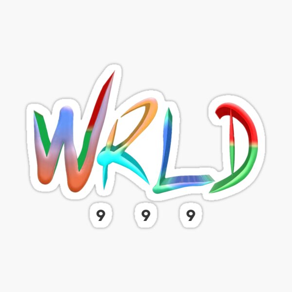 "wrld 999 legend" Sticker for Sale by lerfan989 | Redbubble
