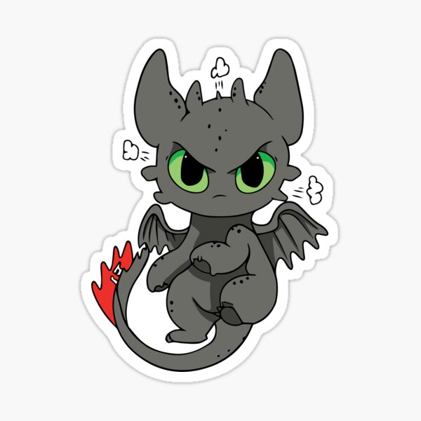 "Cute Angry Toothless/Perfect Gifts For Men & Women" Sticker for Sale ...