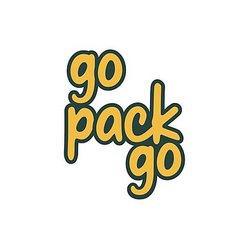 "go pack go" Sticker for Sale by sabinako | Redbubble