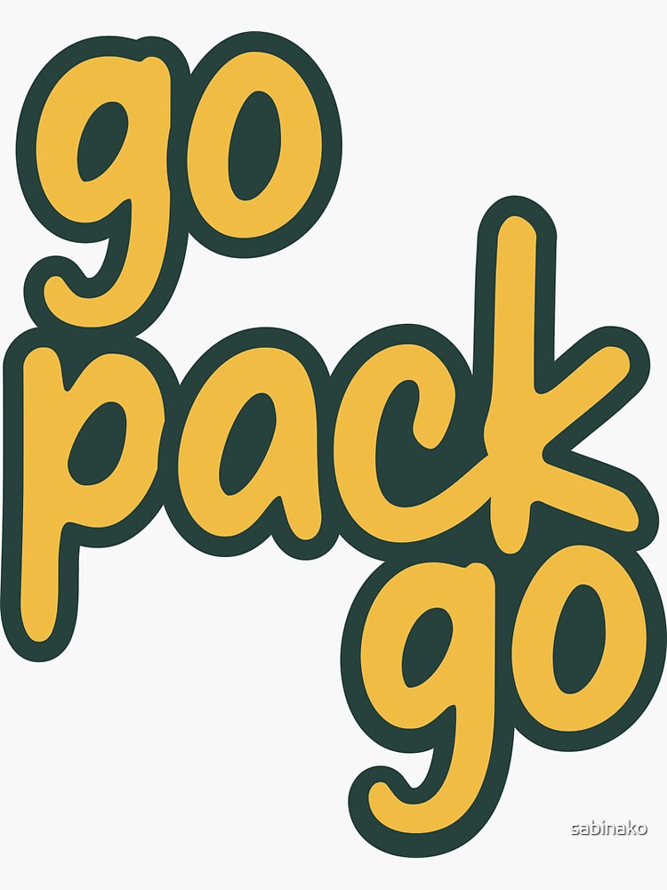 "go pack go" Sticker for Sale by sabinako | Redbubble