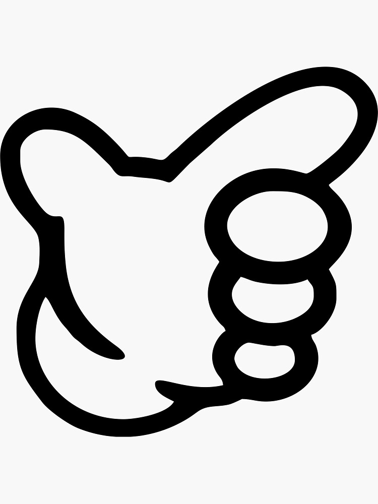 "No good racing hand sign" Sticker for Sale by mayasingularity | Redbubble