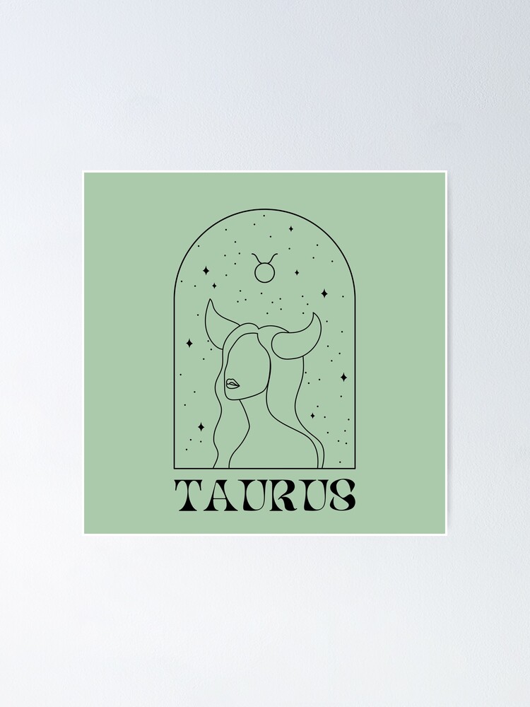 "Taurus Star Sign" Poster for Sale by sunbeamstudios | Redbubble