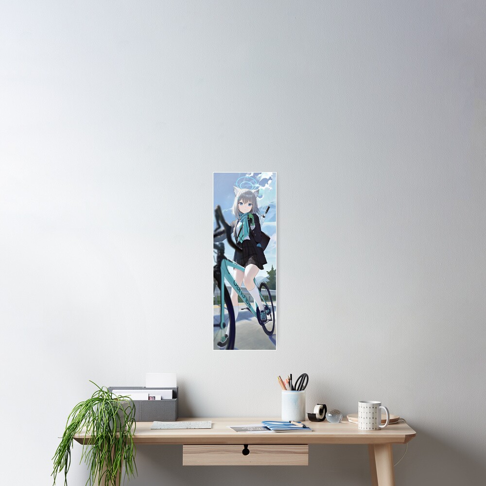 "Road Bike Shiroko Sunaookami - Blue Archive" Poster for Sale by ...