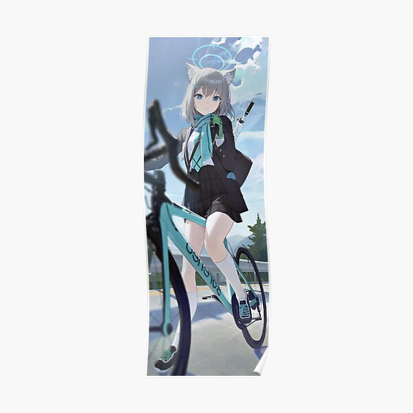 "Road Bike Shiroko Sunaookami - Blue Archive" Poster for Sale by ...