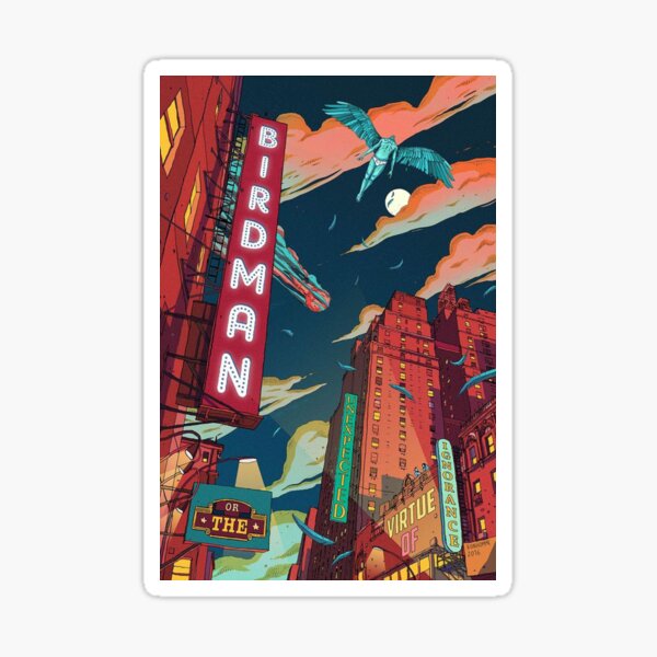 "Birdman " Sticker for Sale by gillespiekriste | Redbubble