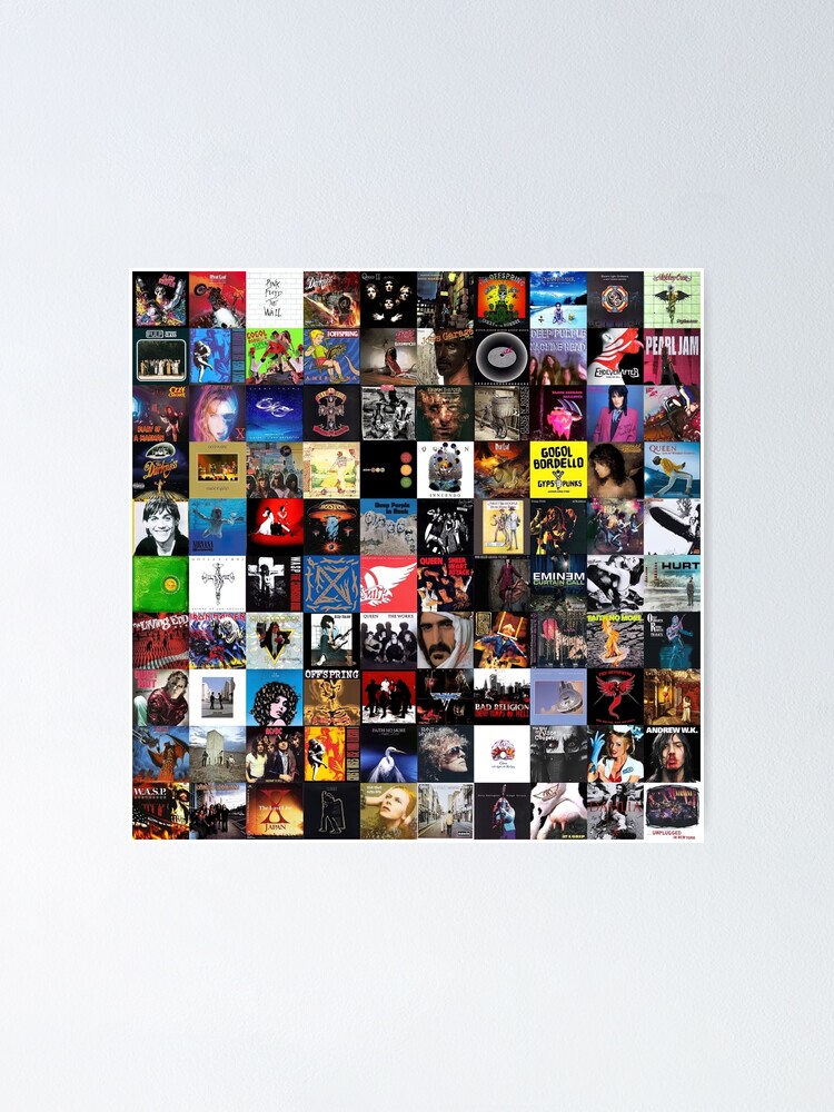 "Collage Legend Rock Band" Poster for Sale by achestnutm | Redbubble