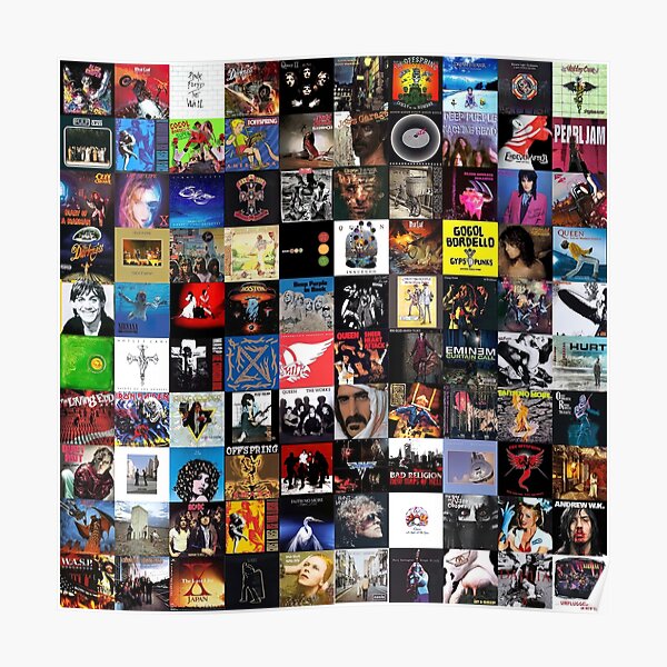 "Collage Legend Rock Band" Poster for Sale by achestnutm | Redbubble