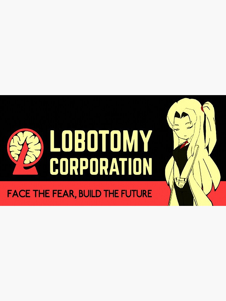 "Lobotomy Corporation logo girl, Lobotomy Corporation " Sticker for ...