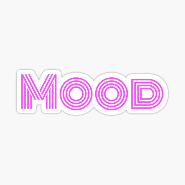 "mood - retro " Sticker for Sale by itsmemaytal | Redbubble
