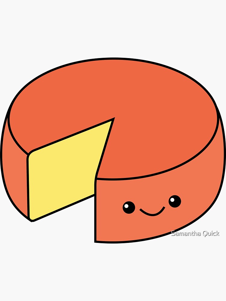 "Brie Cheese" Sticker for Sale by loiaconos | Redbubble