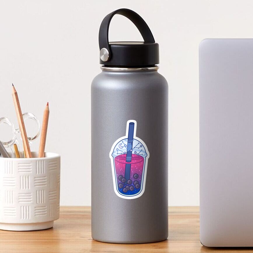 "Berry Galaxy Boba Tea" Sticker for Sale by olivks | Redbubble