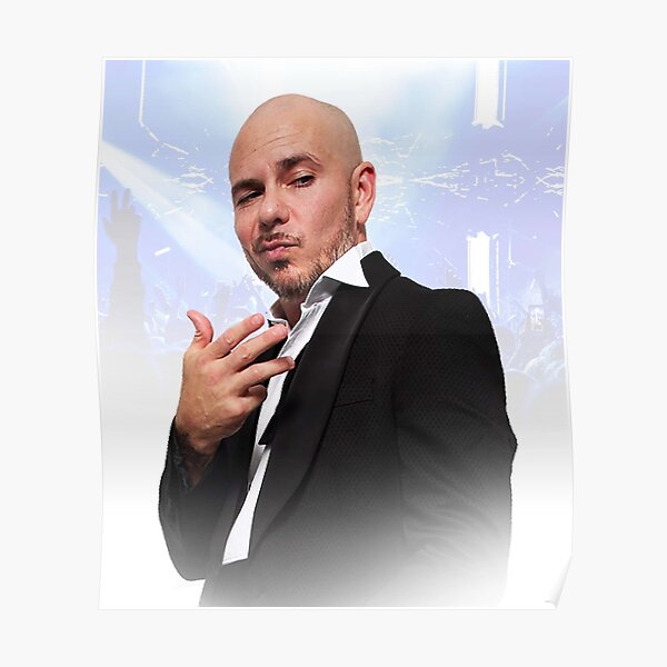 "Pitbull Rapper" Poster for Sale by danTerrence | Redbubble