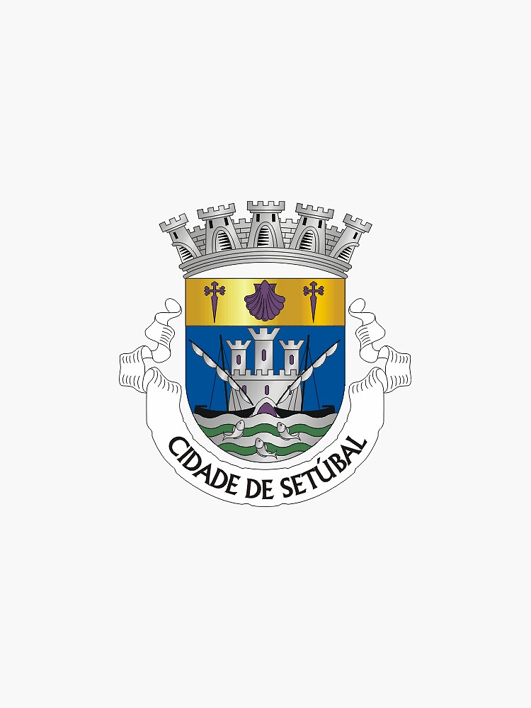 "Coat of Arms of Setubal, Portugal" Sticker for Sale by Tonbbo | Redbubble