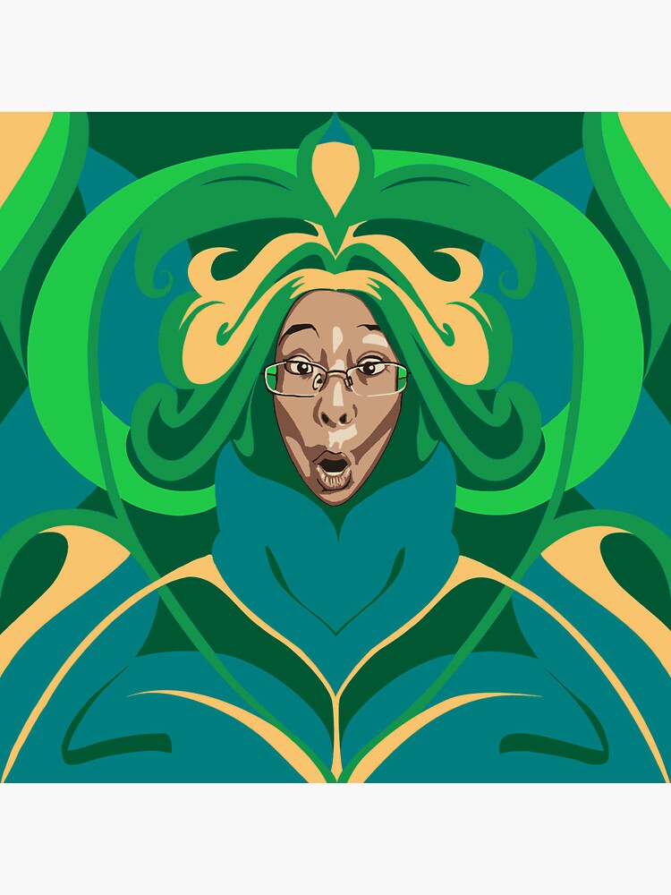 "Shocking Green" Sticker for Sale by ShariLlew | Redbubble