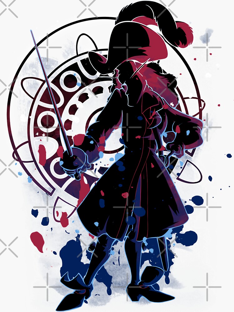 "People Call Me Light Blue Captain Hook Retro Vintage" Sticker for Sale ...