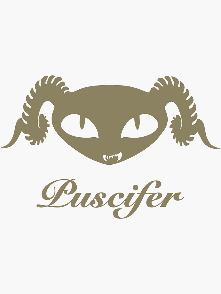 "PUSCIFER BAND" Sticker for Sale by DestinKessler | Redbubble