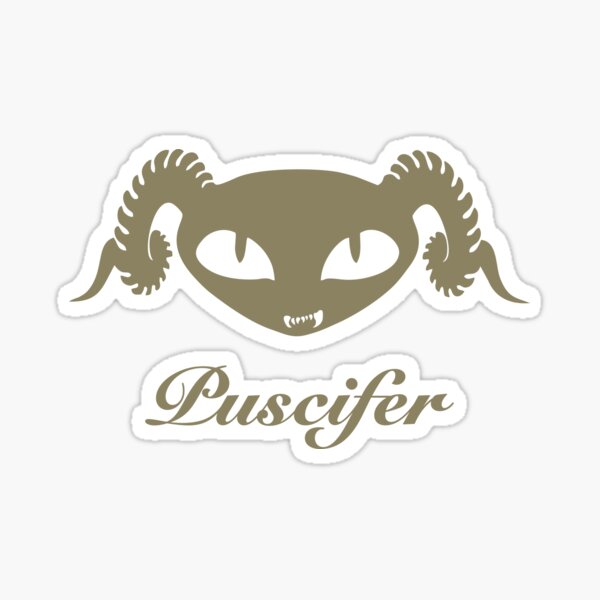"PUSCIFER BAND" Sticker for Sale by DestinKessler | Redbubble