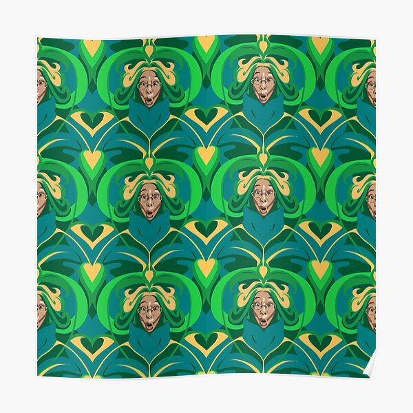 "Shocking Green (pattern)" Poster for Sale by ShariLlew | Redbubble