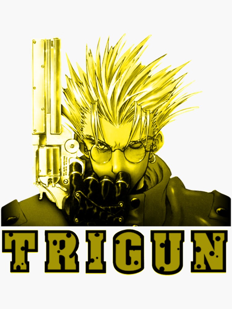 "TRIGUN (YELLOW) " Sticker for Sale by ChildWellbeing | Redbubble