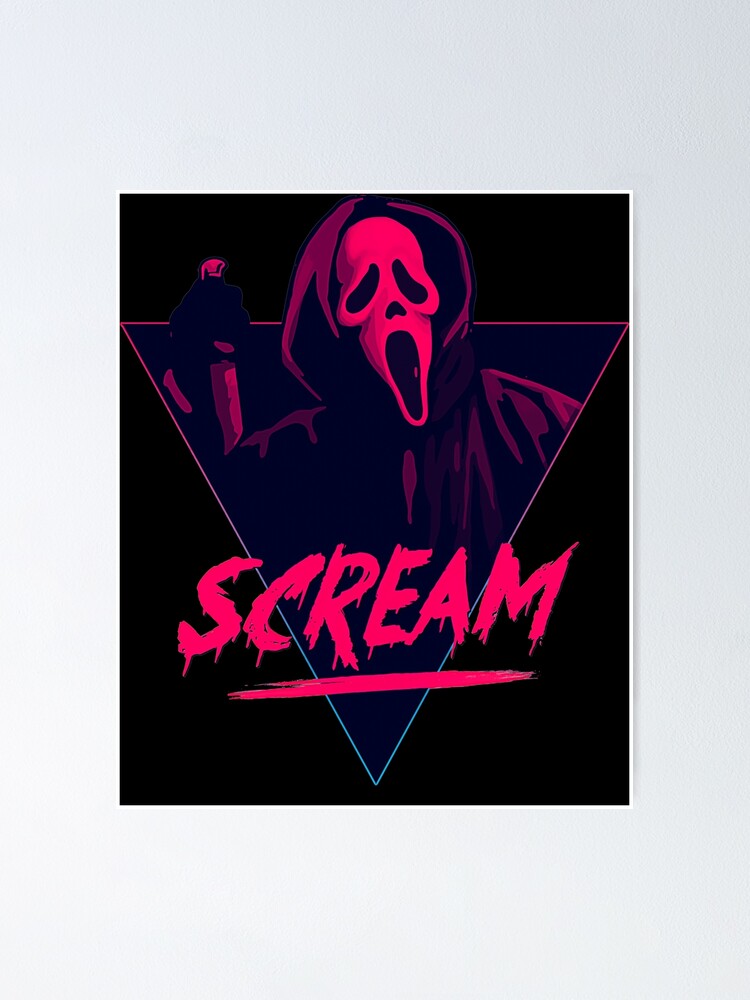 "Scream Movie 80s" Poster for Sale by Mckenzaber | Redbubble