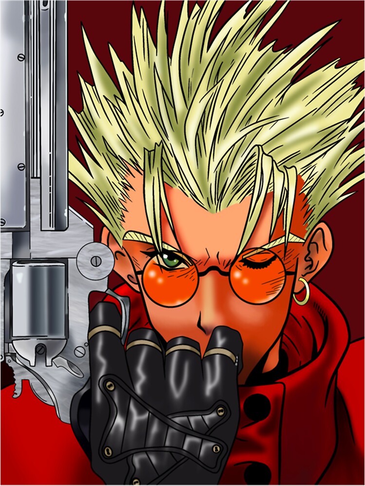 "Vash the Stampede Design 2 - Detailed " Sticker for Sale by ...