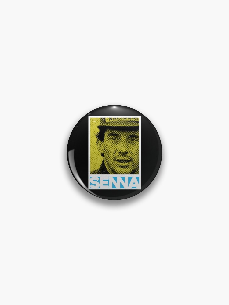 "AYRTON SENNA " Pin for Sale by HartMotorsport | Redbubble