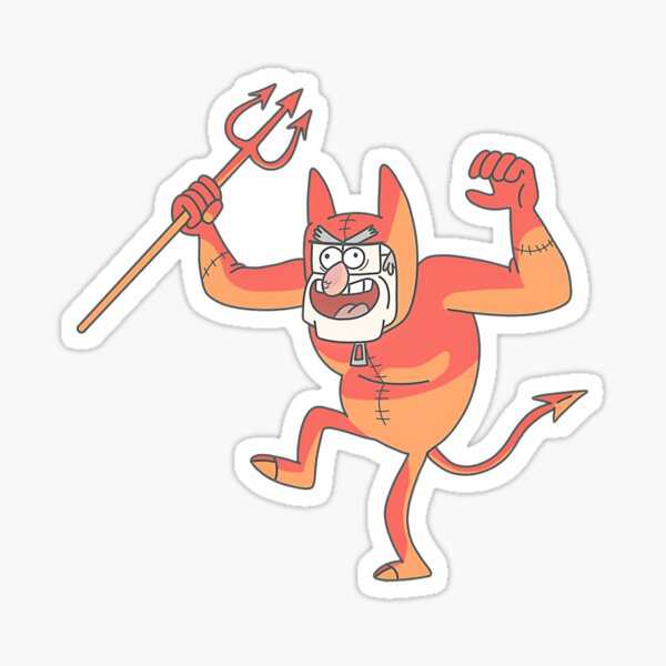 "Gravity Falls Devil Grunkle Stan" Sticker for Sale by Alisiaice ...