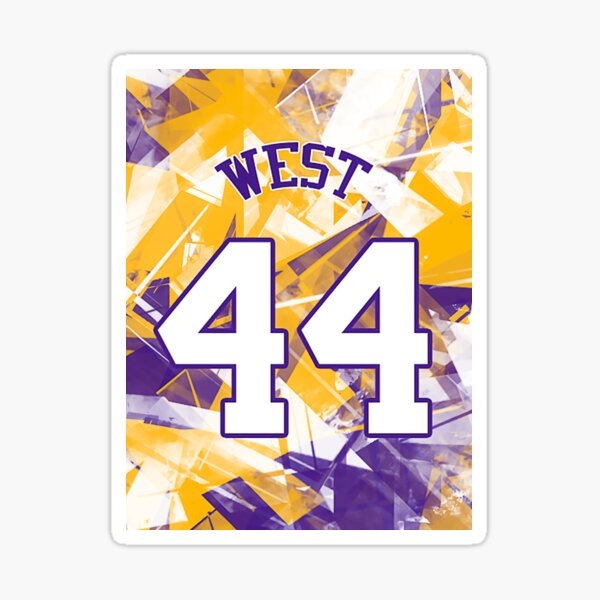 "Jerry West 44" Sticker for Sale by Nakitarta | Redbubble
