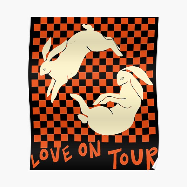 "love on tour " Poster for Sale by SunThreadsUS | Redbubble