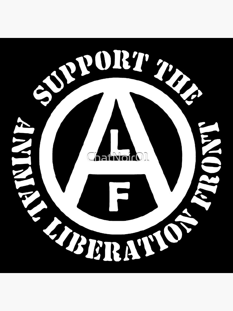 "Animal Liberation Front" Poster for Sale by ChatNoir01 | Redbubble