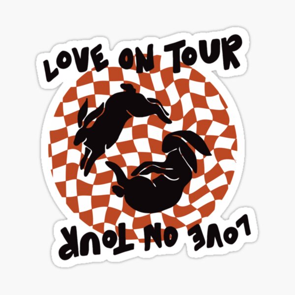 "Love On Tour " Sticker for Sale by SunThreadsUS | Redbubble