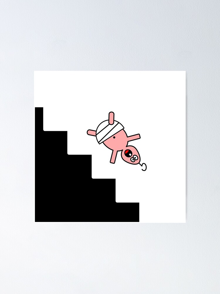 "Baby Falling Down Stairs Sticker" Poster for Sale by HumanIndustries ...