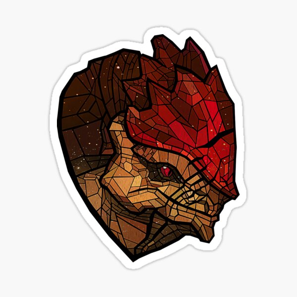 "Mass Effect Urdnot Wrex Mass Effect" Sticker for Sale by Sherertins ...
