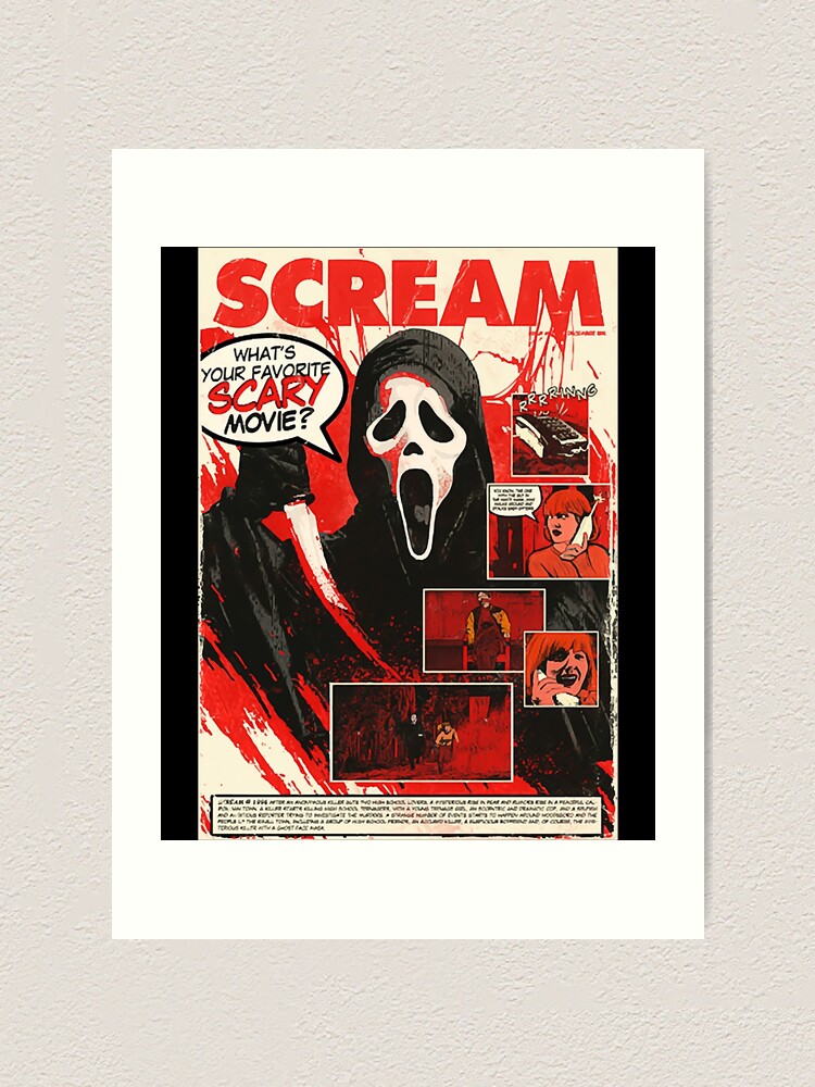 "Scream Movie Ghost Face" Art Print for Sale by Mckenzaber | Redbubble