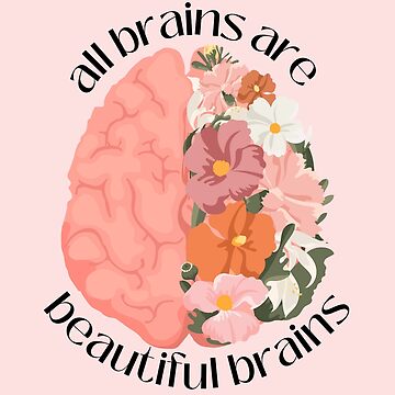 "All brains are beautiful brains" Acrylic Block for Sale by FatCatProds ...