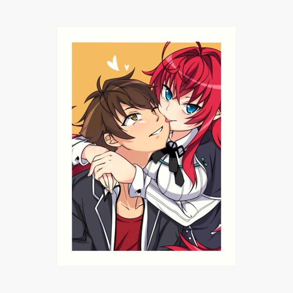 "Rias Gremory High School DxD Design Fanart" Art Print for Sale by ...
