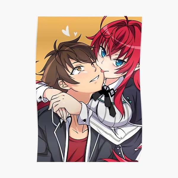 "Rias Gremory High School DxD Design Fanart" Poster for Sale by valekun ...