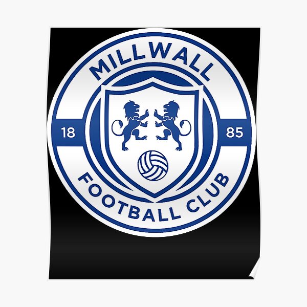 "Millwall Logo " Poster for Sale by GeneVarvi1 | Redbubble