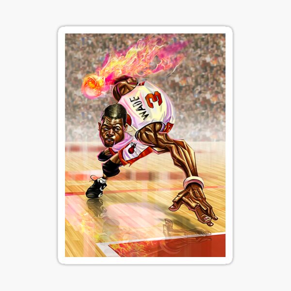 "Dwyane Wade Dwyane Wade Dwyane Wadeee" Sticker for Sale by Amaifford ...
