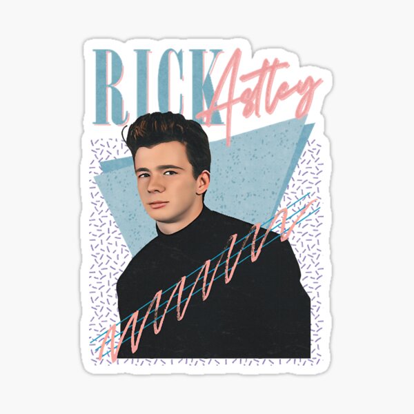 "Rick Astley" Sticker for Sale by perezjashau | Redbubble