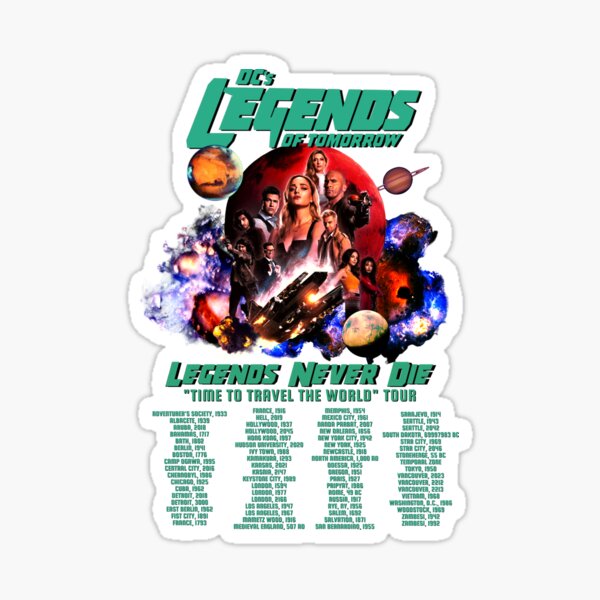 "Legends World Tour T-Shirt" Sticker for Sale by StarlingSylver | Redbubble