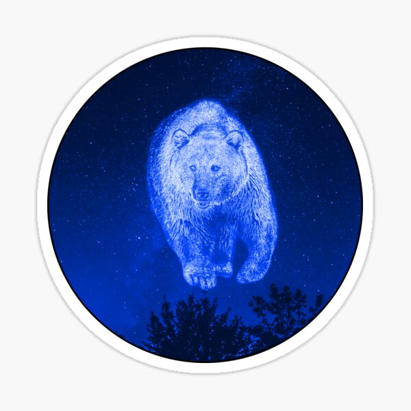 "Spirit of the Bear t-shirts, coffee mugs, animals" Sticker for Sale by ...