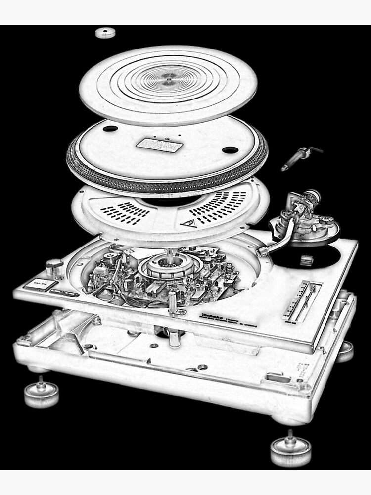 Impression photo « Plan éclaté de la platine DJ 1210 Mk2 », par ThiYro ...